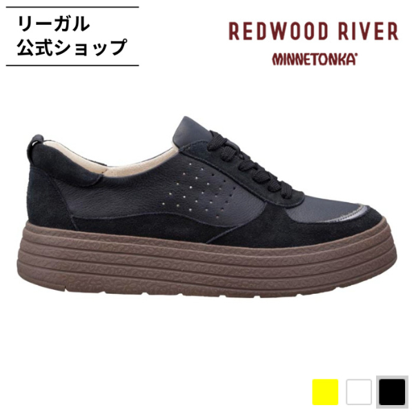 公式 REDWOOD 　MINNETONKA(R) M08C デザインスニーカー ブラック スニーカー レディース  リーガルコーポレーション |