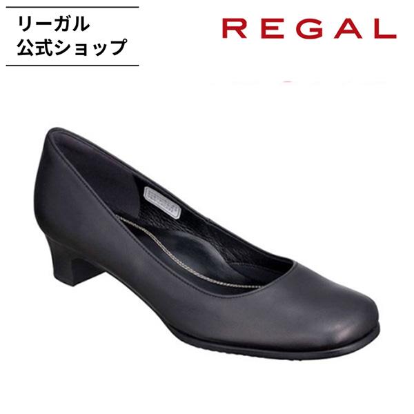 リーガル 公式 REGAL 6668 プレーンパンプス ブラック パンプス レディース | ローヒール 革靴 フォーマルパンプス 本革 リクルート