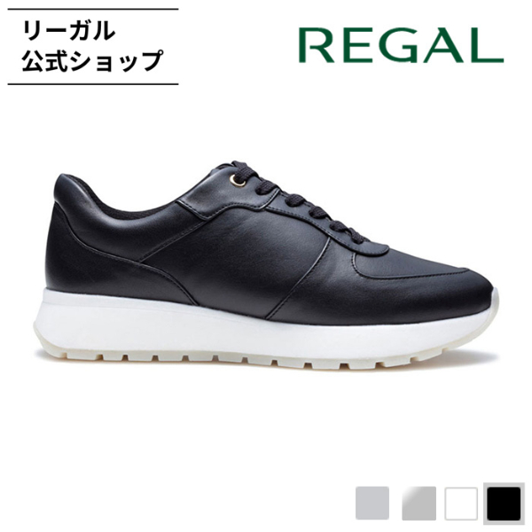 リーガル 公式 REGAL BF03 レースアップスニーカー ブラック スニーカー レディース |