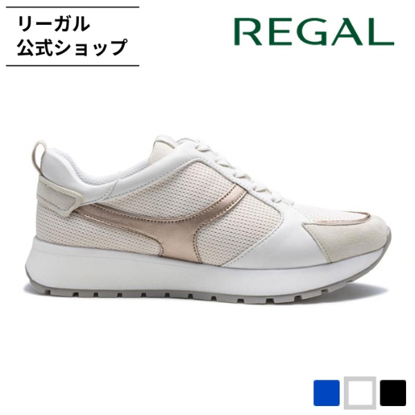 SALE リーガル 公式 REGAL BF07 メッシュスニーカー ホワイト スニーカー レディース