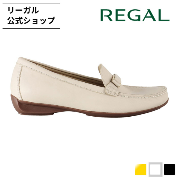 リーガル 公式 REGAL F08R フラットシューズ アイボリー フラットシューズ レディース |