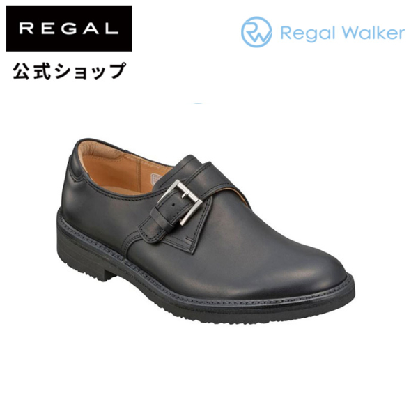 リーガル 公式 Regal Walker 103W モンクストラップ ブラック ビジネスシューズ メンズ | リーガルウォーカー 革靴 本革 レザー