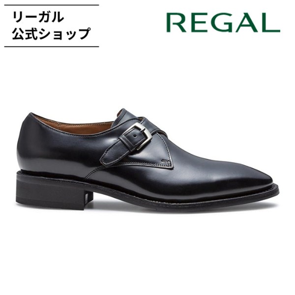リーガル 公式 REGAL 37JL シングルモンク ブラック ビジネスシューズ メンズ |