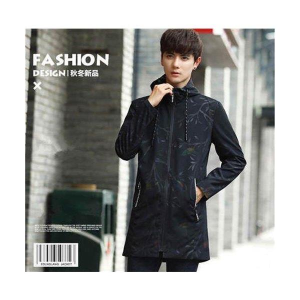 ロングコート メンズ 裏起毛 厚手 長袖 アウター ウィンドブレーカー フード付き ミリタリージャケット ロング丈 おしゃれ 大きいサイズ