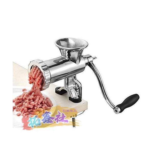 手動式ひき肉機 手動肉挽き器 手作り肉詰め機 手動式 家庭用 ステンレススチール製 腸詰め 妻、母への最高のプレゼント 説明書付き (12)