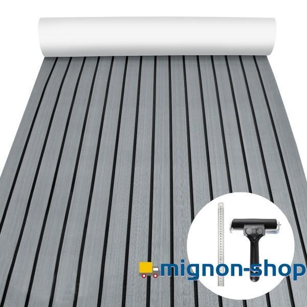 デッキシート 240 x 90cm デッキマット 船 、アップグレードされた高強度接着剤ボート デ