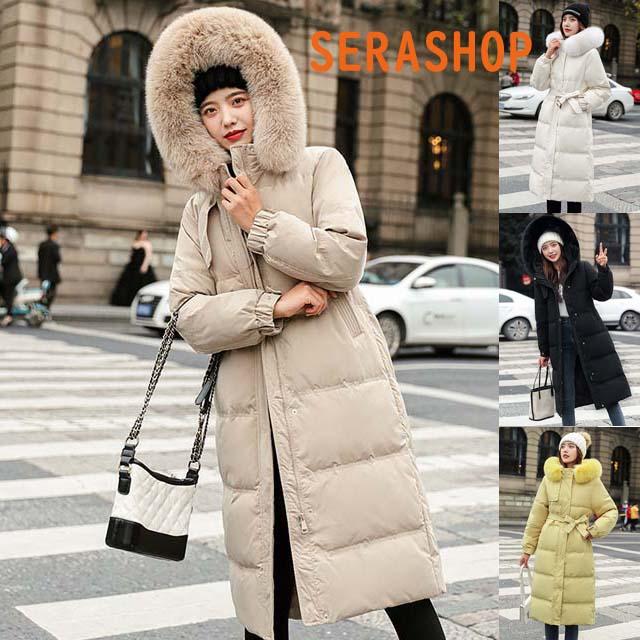 送料無料 中綿コート ダウンコート レディース 暖かい 通勤 通学 ロングコート ロング丈 ベンチコート フード付き ダウンジャケット 冬アウター シンプル あったか 防寒 カジュアル 防風 保温 XS-XL 4色