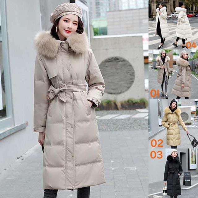 送料無料 中綿コート ダウンコート レディース 暖かい 通勤 通学 ロングコート ロング丈 ベンチコート フード付き ダウンジャケット 冬アウター シンプル あったか 防寒 カジュアル 防風 保温　XS-XL 4色