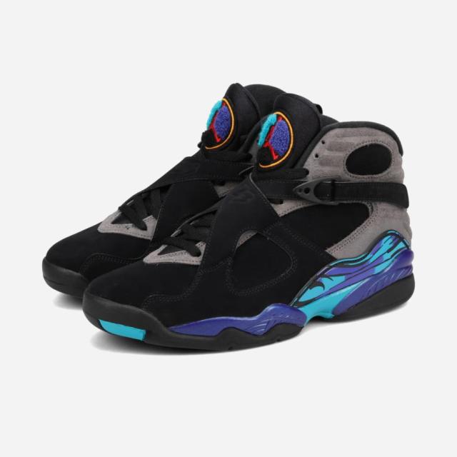 NIKE AIR JORDAN 8 RETRO -AQUA- ナイキ エア ジョーダン 8 レトロ -アクア- メンズ BLACK/MULTI COLOR/MULTI COLOR ブラック 305381-006