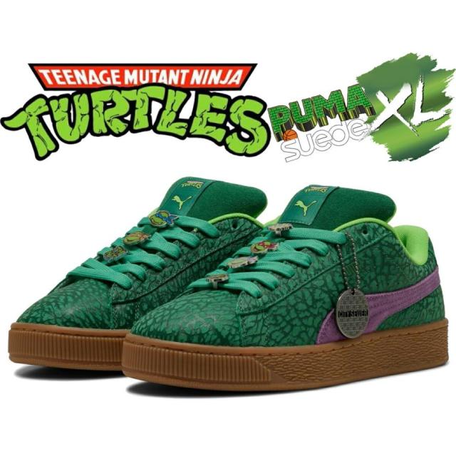 プーマ スウェード XL ティーンエイジ ミュータント ニンジャ タートルズ ヴァイン ガム PUMA SUEDE XL TEENAGE MUTANT NINJA TURTLES VINE-GUM 401304-01