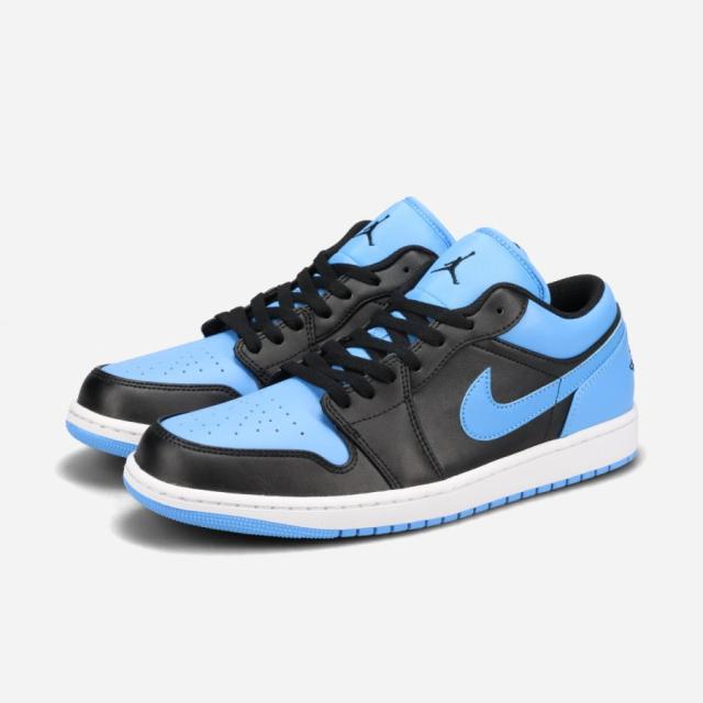 ナイキ エアジョーダン 1 ロー NIKE AIR JORDAN 1 LOW black/black-university blue 553558-041 スニーカー AJ1 ブラック ユニバーシティブルー