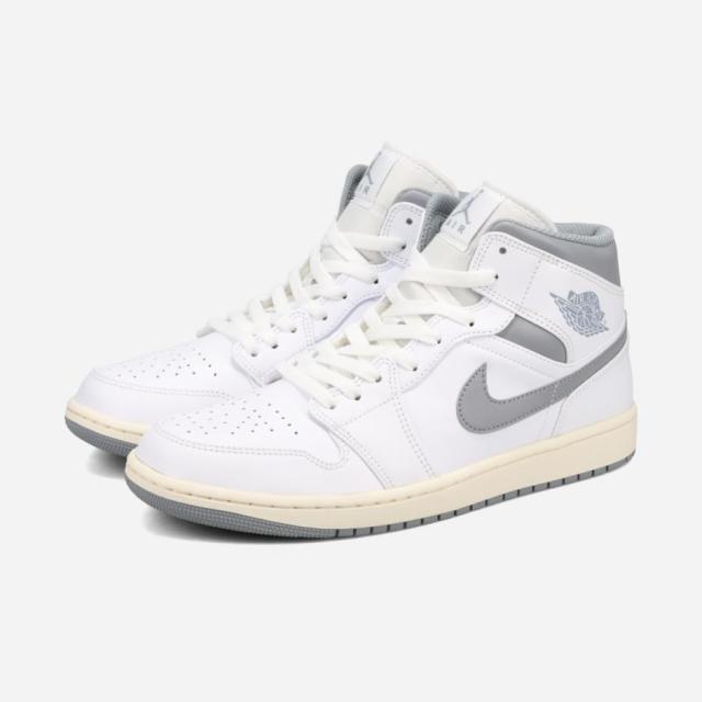 NIKE AIR JORDAN 1 MID ナイキ エア ジョーダン 1 ミッド WHITE/STEALTH 554724-135