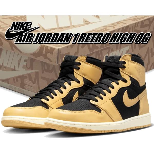 ナイキ エアジョーダン 1 レトロ ハイ オージー NIKE AIR JORDAN 1 RETRO HIGH OG HEIRLOOM vachetta tan/black-sail 555088-202 AJ1 バケッタ タン ブラック