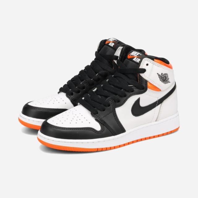 NIKE AIR JORDAN 1 RETRO HIGH OG GS ナイキ エア ジョーダン 1 レトロ ハイ OG GS WHITE/ELECTRO ORANGE/BLACK 575441-180
