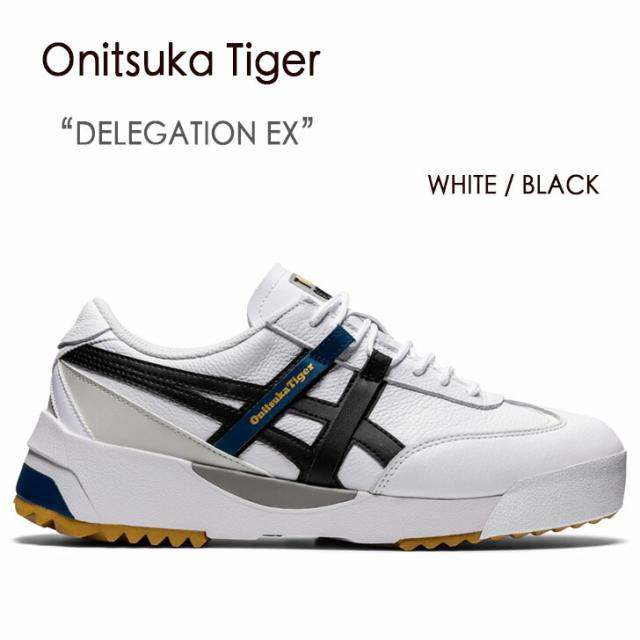 Onitsuka Tiger オニツカタイガー スニーカー DELEGATION EX デリゲイション WHITE BLACK ホワイト ブラック 1183A559.104 メンズ レディース 男女共用 男性用 女性用