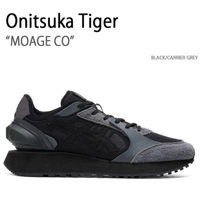 Onitsuka Tiger オニツカタイガー スニーカー MOAGE CO BLACK CARRIER GREY モアージュ CO ブラック キャリアグレー メンズ レディース 男女共用 男性用 女性用 1183B555.001
