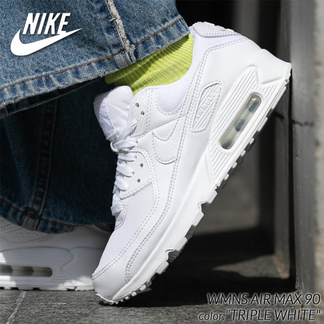 NIKE WMNS AIR MAX 90 TRIPLE WHITE ナイキ ウィメンズ エアマックス スニーカー ( 白 トリプル ホワイト レディース メンズ DH8010-100 )