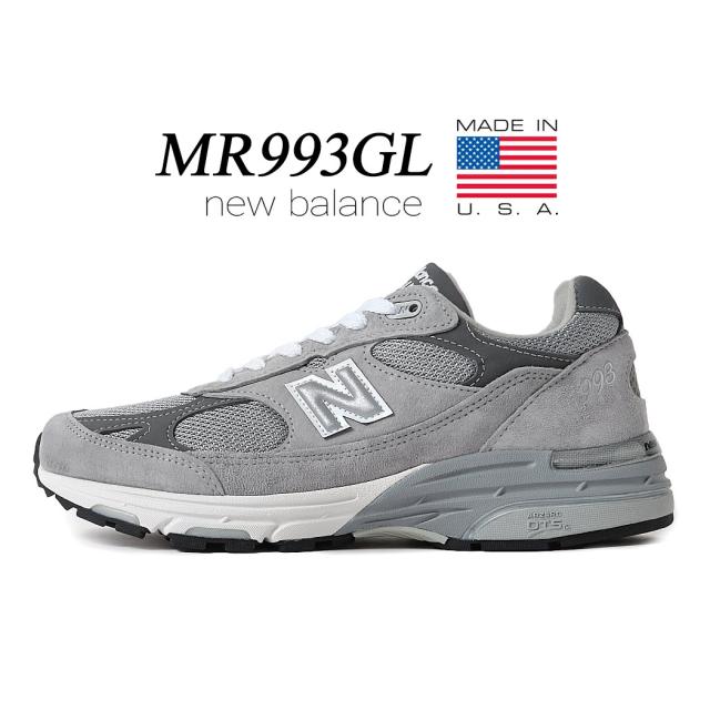 NEW BALANCE MR993GL MADE IN USA GRAY × WHITE ニューバランス スニーカー ( グレー 灰色 D アメリカ製 メンズ )