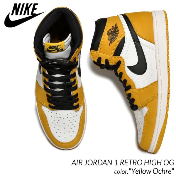 NIKE AIR JORDAN 1 RETRO HIGH OG Yellow Ochre ナイキ エア ジョーダン レトロ ハイ スニーカー ( イエロー 黄色 aj1 メンズ DZ5485-701 )