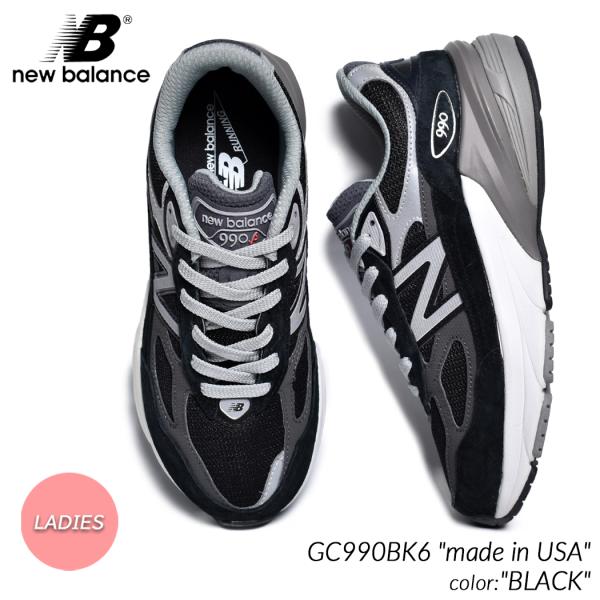 NEW BALANCE GC990BK6 made in USA BLACK ニューバランス スニーカー ( 黒 ブラック グレー 992 993 996 レディース ウィメンズ )