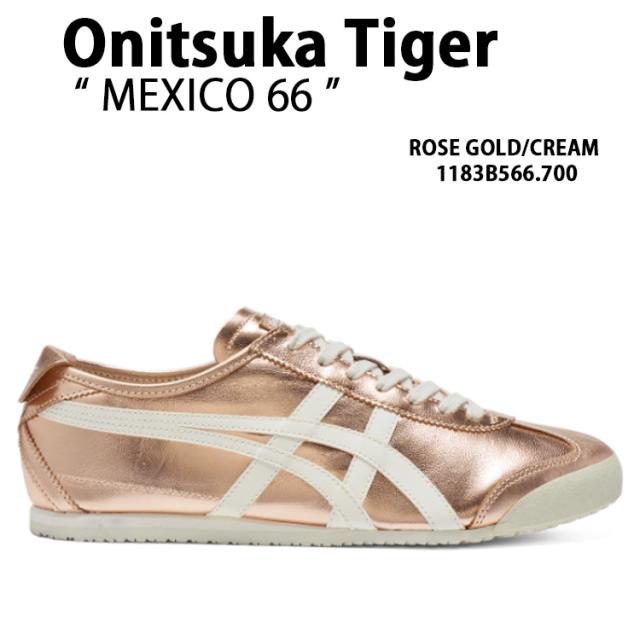 Onitsuka Tiger オニツカタイガー スニーカーMEXICO 66 ROSE GOLD CREAMメンズ レディース 男性用 女性用