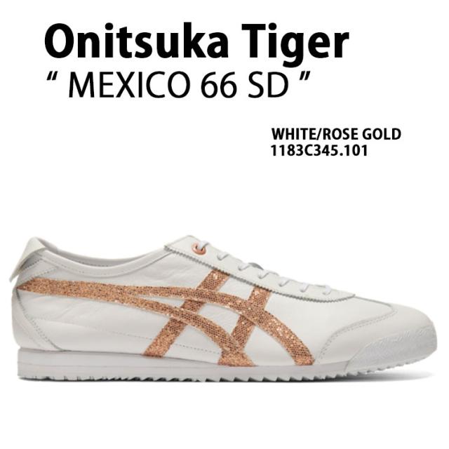 Onitsuka Tiger オニツカタイガー スニーカー MEXICO 66 SD WHITE ROSE GOLD 1183C345.101 シューズ メキシコ 66 SD