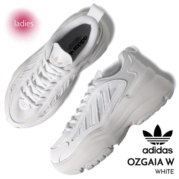 adidas アディダス オズガイア ウィメンズ スニーカー OZGAIA W WHITE ( 厚底 白 ホワイト レディース ランニング IG6047 )