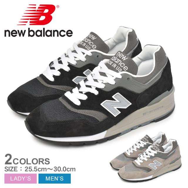 ニューバランス スニーカー レディース メンズ Made in USA 997 ブラック 黒 グレー NEW BALANCE U997BK U997GY シューズ 靴 ローカット 通勤 通学 履きやすい 歩きやすい 疲れにくい ブランド ワイズD シンプル スポーツ スポーティ