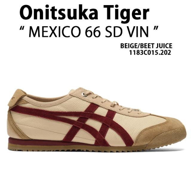 Onitsuka Tiger オニツカタイガー スニーカー MEXICO 66 SD VIN BEIGE BEET JUICE 1183C015.202 メキシコ66 SD ヴィン ベージュ