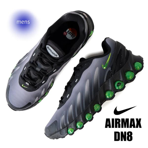 NIKE ナイキ エアマックス スニーカー AIR MAX DN8 BLACK-VOLT/LT SMOKE GREY/BLACK ( 黒 ブラック グレー ボルト メンズ FQ7860-003 )