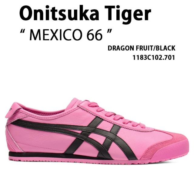 Onitsuka Tiger オニツカタイガー レディース スニーカー MEXICO 66 PINK BLACK 1183C102.701 シューズ メキシコ66 ピンク ブラック