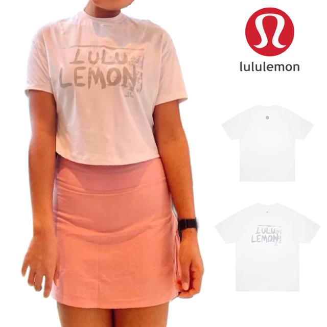 lululemon(ルルレモン) Tシャツ 半袖 メンズ レディース lulu T-Shirt ロゴ Tシャツ ビッグサイズ [並行輸入品]