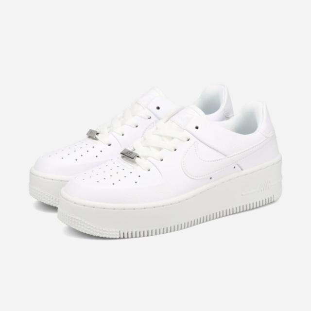 NIKE WMNS AIR FORCE 1 SAGE LOW ナイキ ウィメンズ エアフォース 1 セージ ロー レディース WHITE/WHITE/WHITE ホワイト AR5339-100