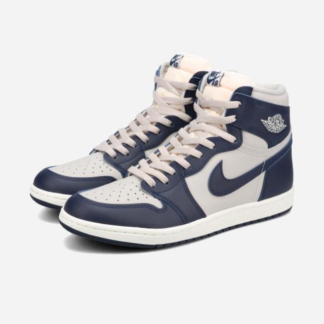 NIKE AIR JORDAN 1 HIGH ‘85 【ETOWN】 ナイキ エア ジョーダン 1 ハイ 85 COLLEGE NAVY/SUMMIT WHITE/TECH GREY bq4422-400