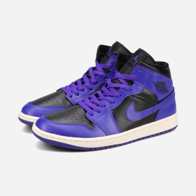 NIKE WMNS AIR JORDAN 1 MID ナイキ ウィメンズ エア ジョーダン 1 ミッド メンズ レディース BLACK/DARK CONCORD/SAIL ブラック BQ6472-051