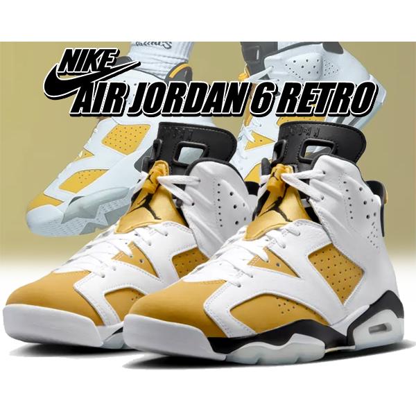 NIKE AIR JORDAN 6 RETRO ナイキ エア ジョーダン 6 レトロ メンズ WHITE/YELLOW OCHRE/BLACK イエロー CT8529-170