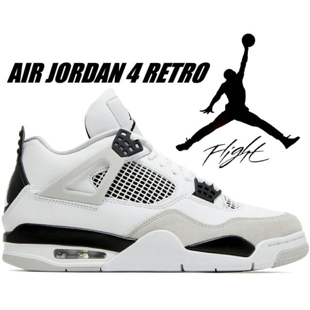 ナイキ エアジョーダン 4 レトロ NIKE AIR JORDAN 4 RETRO MILITARY BLACK white/black-neutral grey dh6927-111 ミリタリーブラック ナチュラル グレー AJIV