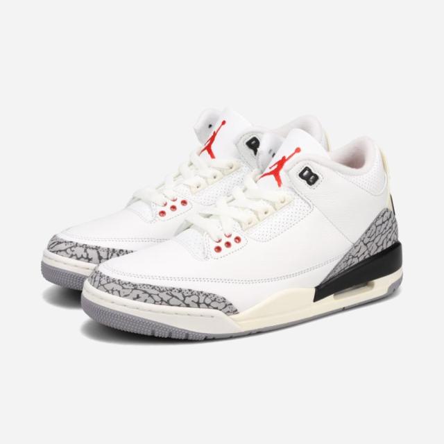 NIKE AIR JORDAN 3 RETRO ナイキ エアージョーダン 3 レトロ メンズ SUMMIT WHITE/FIRE RED/BLACK/CEMENT GREY ホワイト dn3707-100