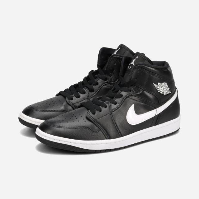 NIKE WMNS AIR JORDAN 1 MID ナイキ ウィメンズ エア ジョーダン 1 ミッド メンズ BLACK/BLACK/WHITE ブラック DV0991-001
