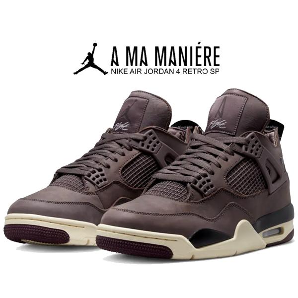 ナイキ エアジョーダン 4 レトロ SP ア マ マニエール NIKE AIR JORDAN 4 RETRO SP A Ma Maniere violet ore/medium ash-black dv6773-220 バイオレット オレ