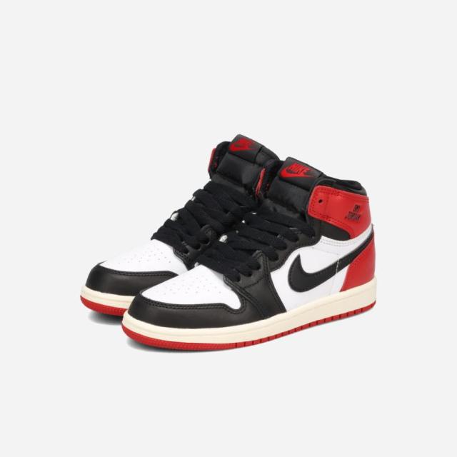 NIKE AIR JORDAN 1 HIGH OG PS ナイキ エア ジョーダン 1 ハイ OG PS キッズ 子ども BLACK/BLACK/VARSITY RED/WHITE ホワイト FD1412-106