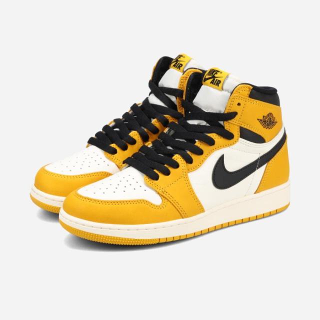 NIKE AIR JORDAN 1 HIGH RETRO OG GS ナイキ エア ジョーダン 1 レトロ ハイ OG GS レディース YELLOW OCHRE/BLACK/SAIL イエロー FD1437-701