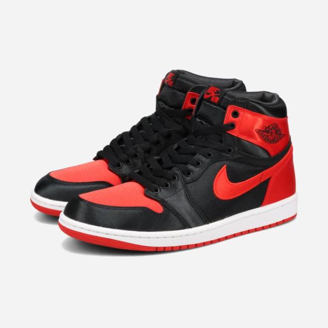 NIKE WMNS AIR JORDAN 1 RETRO HIGH OG ナイキ ウィメンズ エア ジョーダン 1 レトロ ハイ OG メンズ レディース BLACK/UNIVERSITY RED/WHITE ブラック