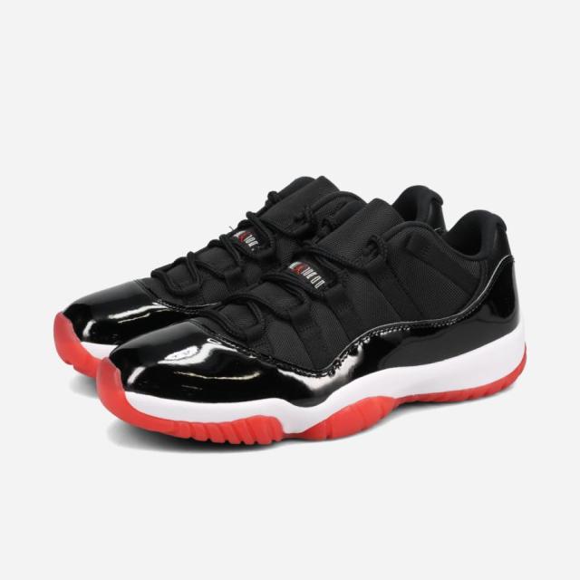 NIKE AIR JORDAN 11 RETRO LOW ナイキ エア ジョーダン 11 レトロ ロー -ブレッド- メンズ BLACK/VARSITY RED/WHITE ブラック FV5104-006