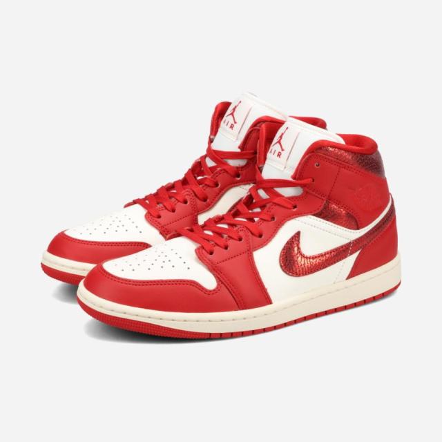 NIKE WMNS AIR JORDAN 1 MID SE ナイキ エア ジョーダン 1 ミッド SE メンズ SAIL/VARSITY RED/TEAM RED レッド HJ9337-106