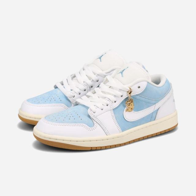 NIKE WMNS AIR JORDAN 1 LOW SE ナイキ ウィメンズ エア ジョーダン 1 ロー SE メンズ レディース WORN BLUE/WHITE/GUM LIGHT BROWN/SAIL ブルー HQ2004-400