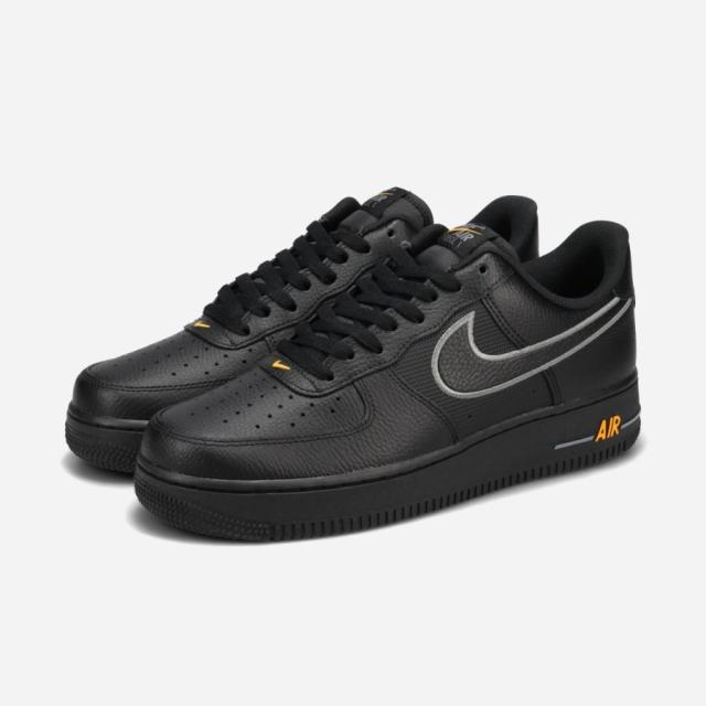 NIKE AIR FORCE 1 LOW ナイキ エアフォース 1 ロー 海外限定 日本未発売モデル メンズ BLACK/LASER ORANGE/LLIC SILVER ブラック IB7677-001