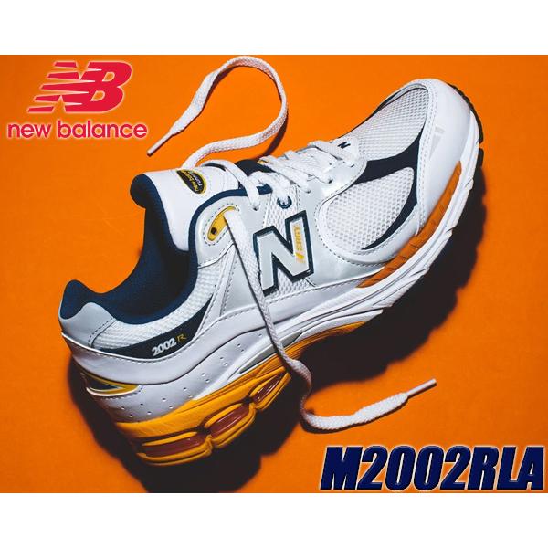 NEW BALANCE M2002RLA WHITE/LAGOON width D ニューバランス M2002R ホワイト ラグーン オレンジ スニーカー