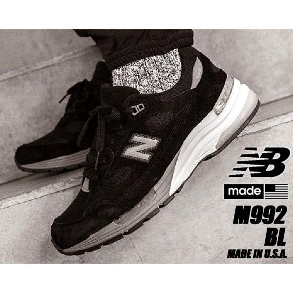 NEW BALANCE M992BL MADE IN U.S.A. width:D ニューバランス M992 スニーカー NB 992 ブラック スウェード メンズ ワイズ D