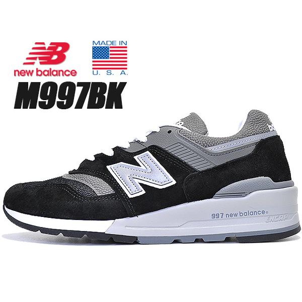 NEW BALANCE M997BK MADE IN U.S.A. ニューバランス M997 スニーカー ブラック メンズ NB 997 USA BLACK　ワイズ D